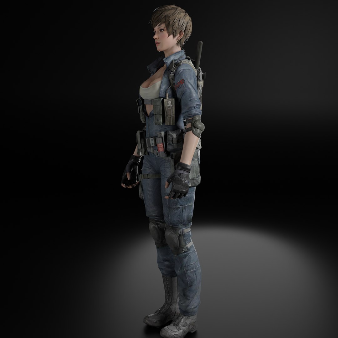 3D Female Survival Rigged Lowpoly Character Model - TurboSquid 2175553