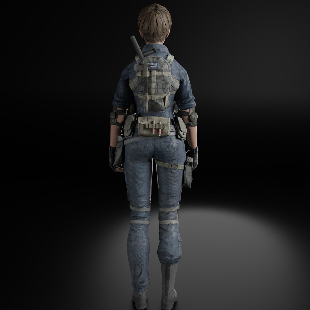 3D Female Survival Rigged Lowpoly Character Model - TurboSquid 2175553
