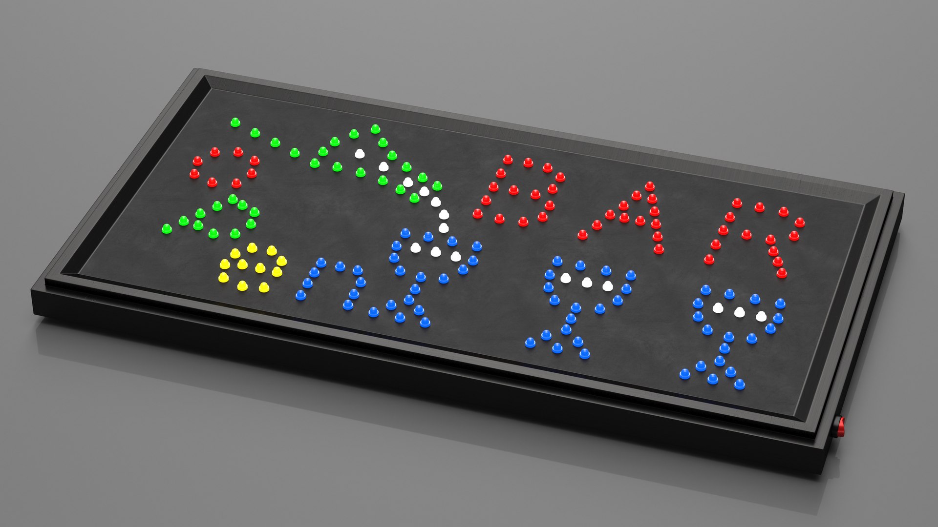 3D LED Bar Open Neon Light Business Sign Model - TurboSquid 2104784