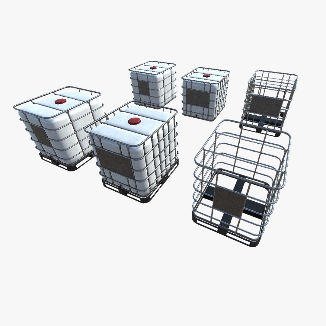 3D PBR IBC Containers - TurboSquid 1979658