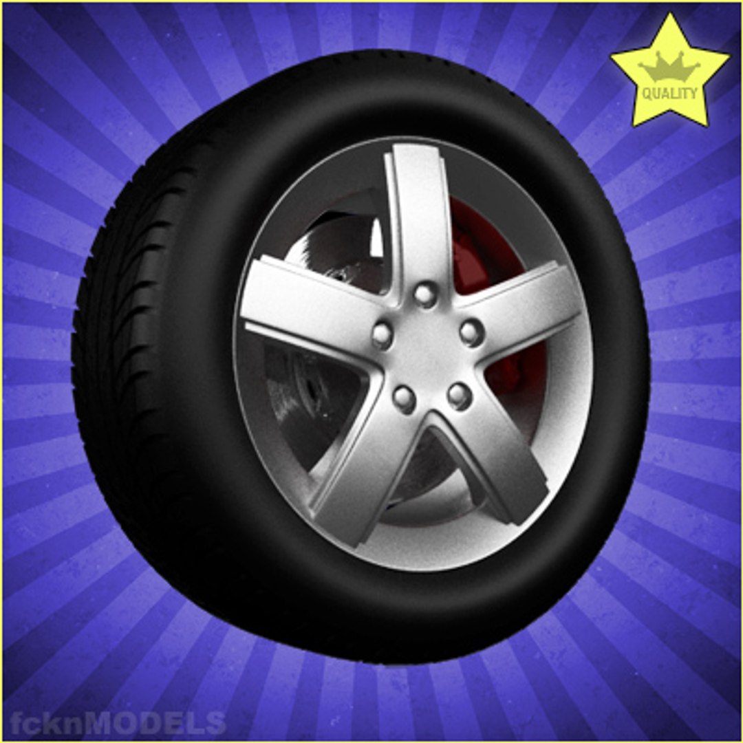 3d Car Wheel Model