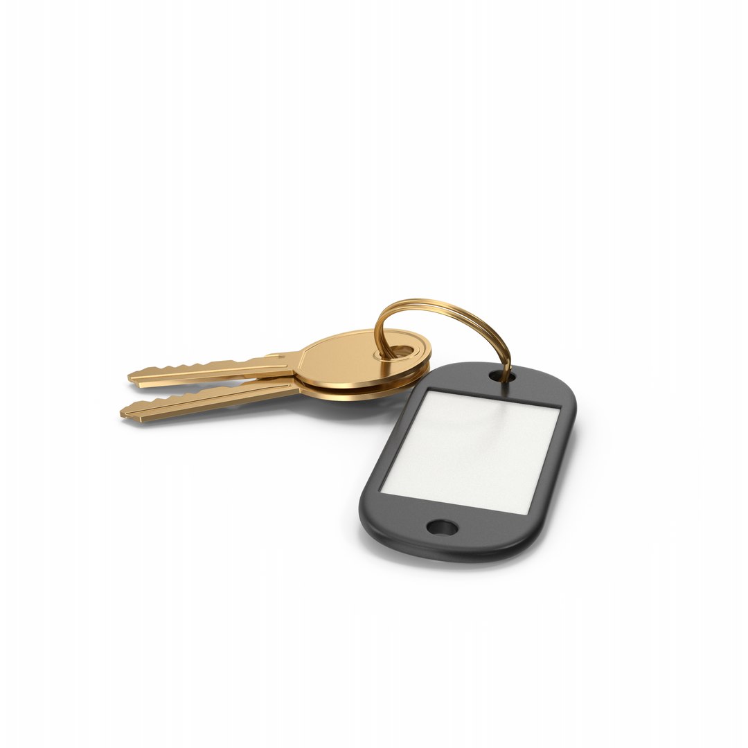 3D Gold Hotel Room Keys Model - TurboSquid 2237004