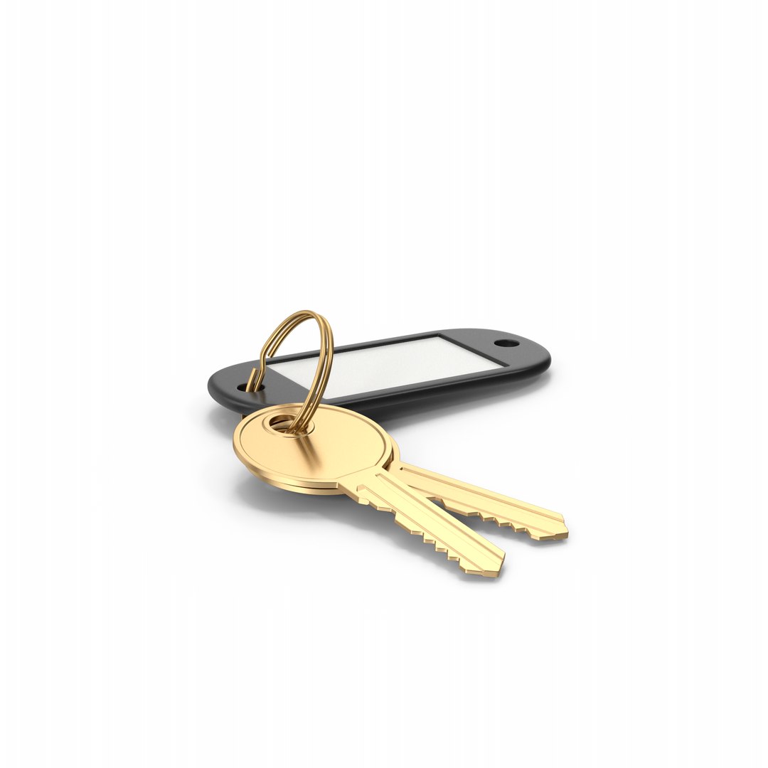 3D Gold Hotel Room Keys Model - TurboSquid 2237004