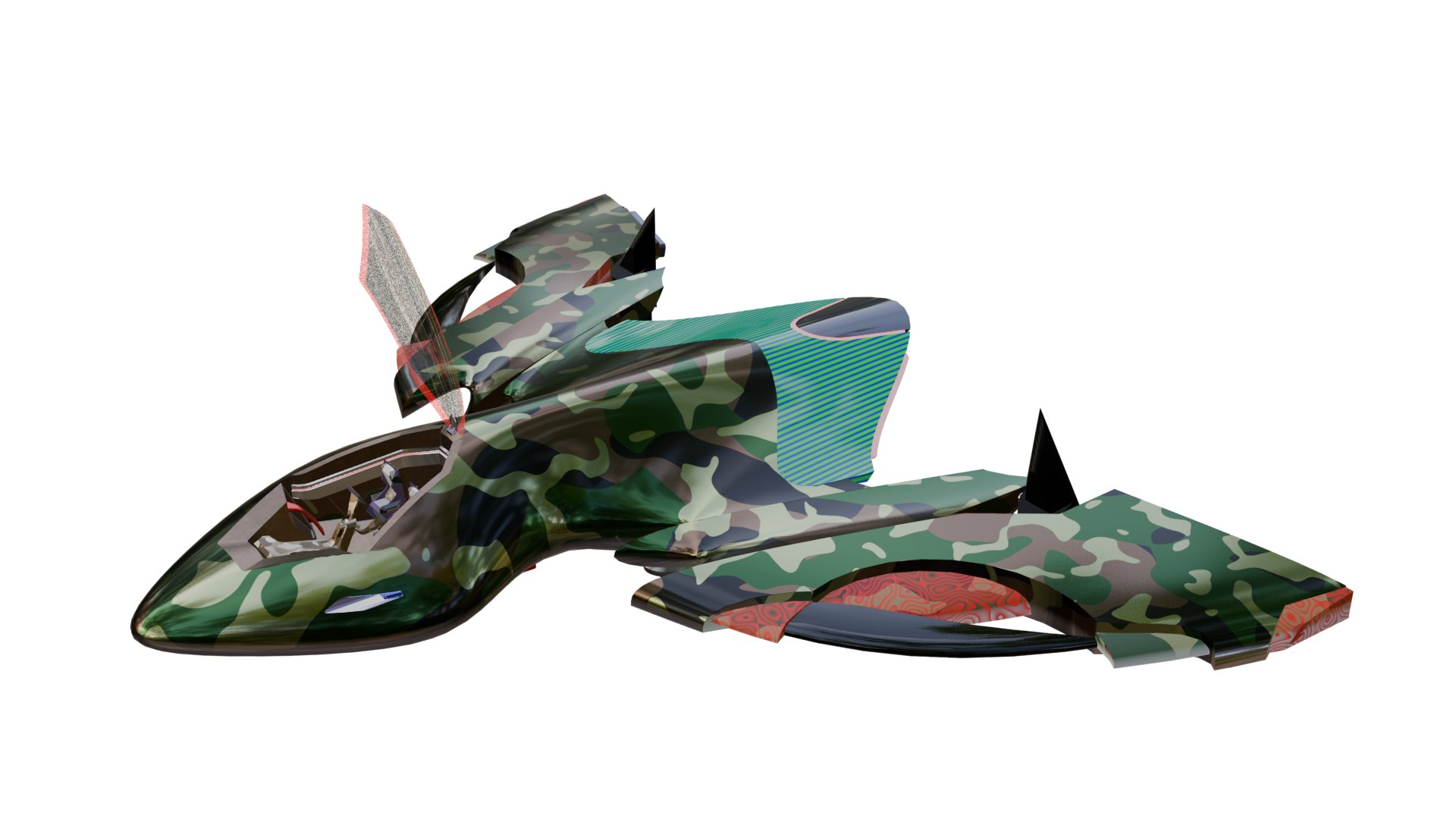 3D Aerodynamic Spaceship Mini - TurboSquid 2275852