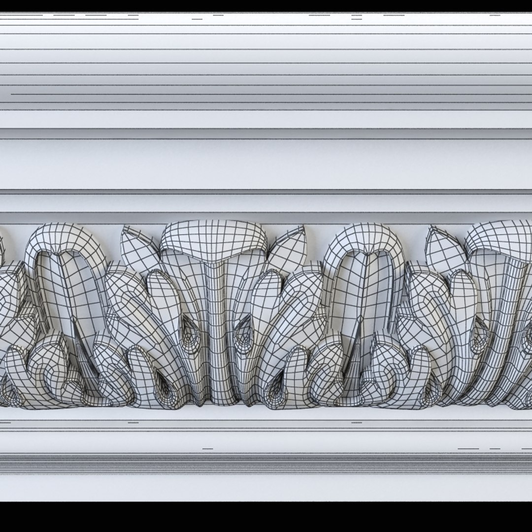 cornice moulding 3d obj