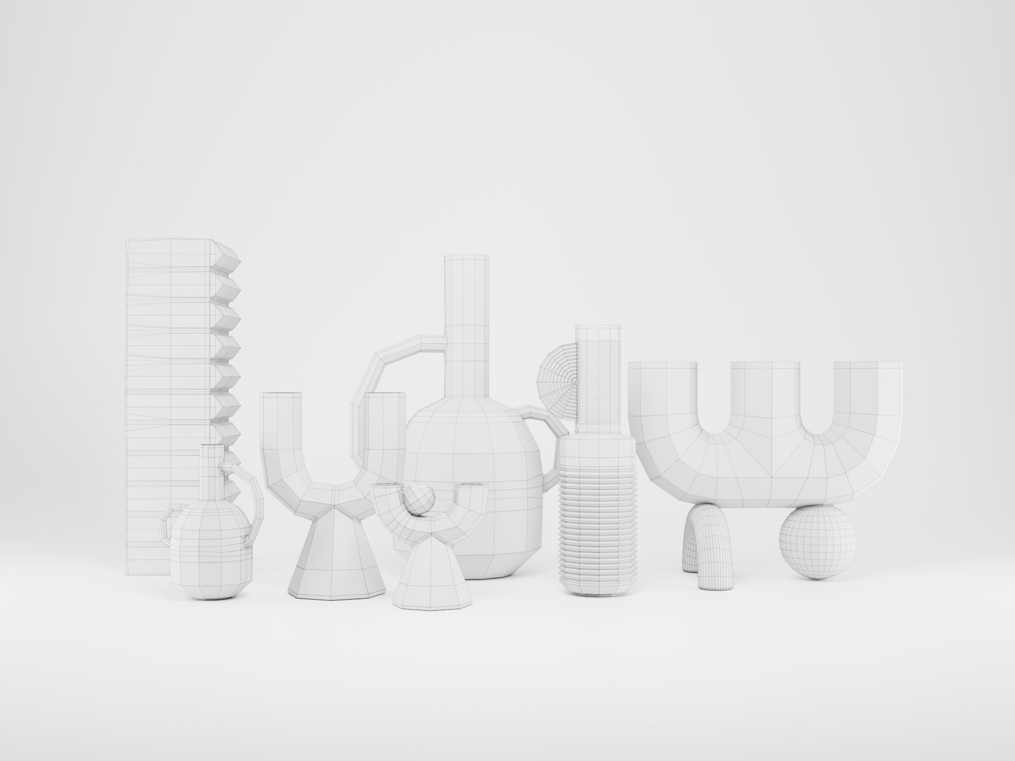 3D Modern Ceramic Decor Model - TurboSquid 2351527
