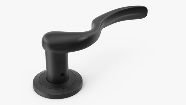 Black Curly Door Handles 3D model - TurboSquid 1995782