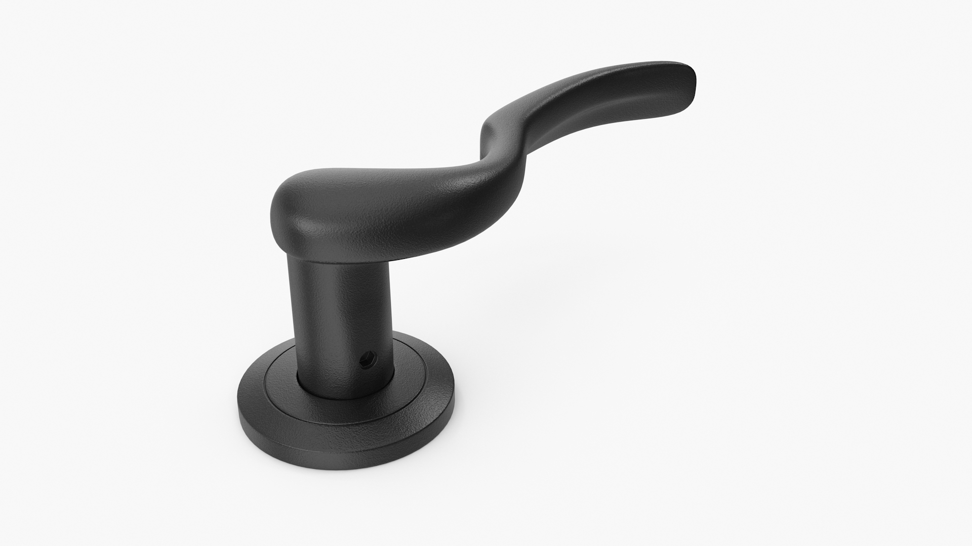 Black Curly Door Handles 3D Model - TurboSquid 1995782