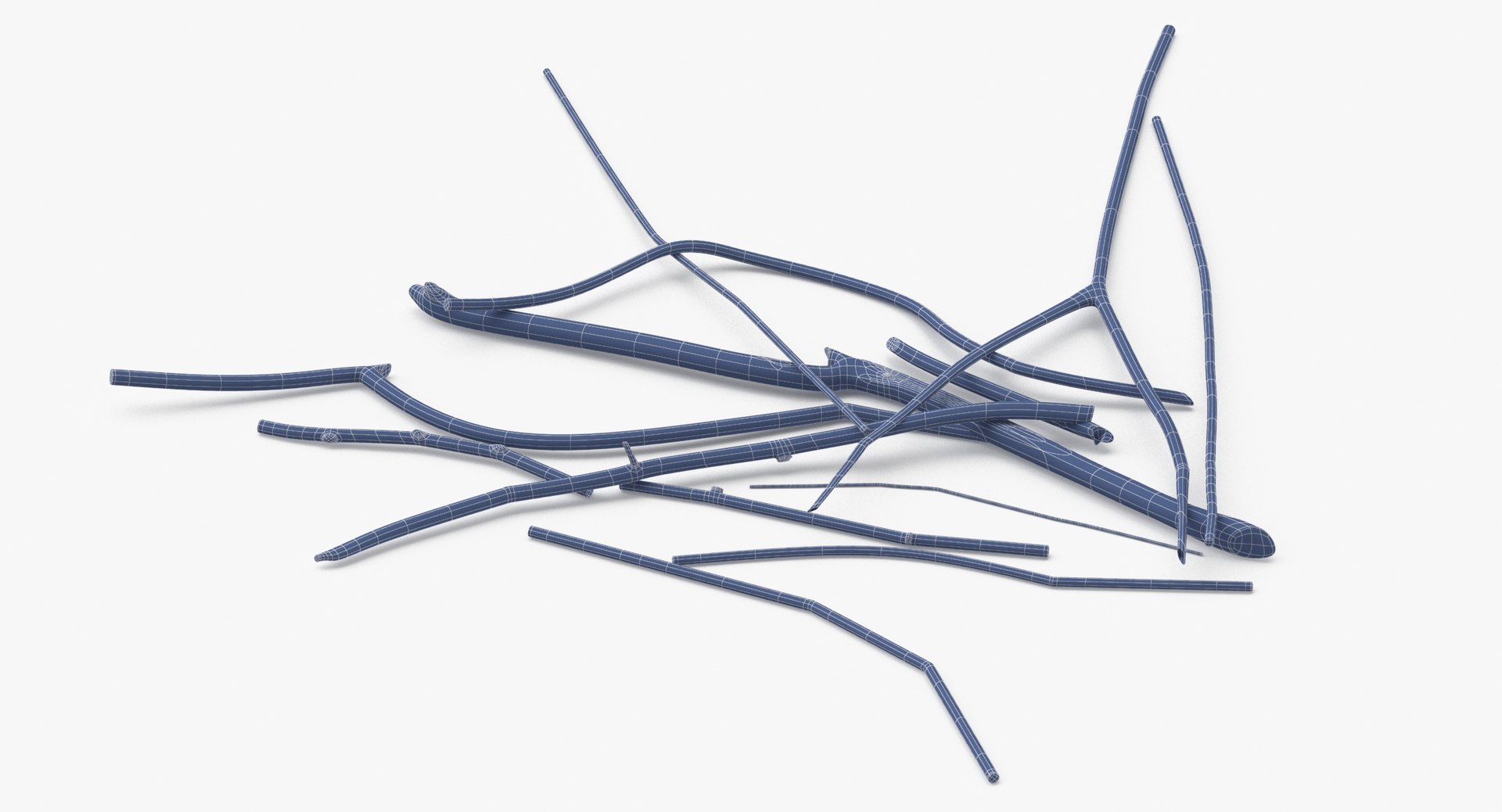 Sticks And Branches Pile 3D - TurboSquid 2027245