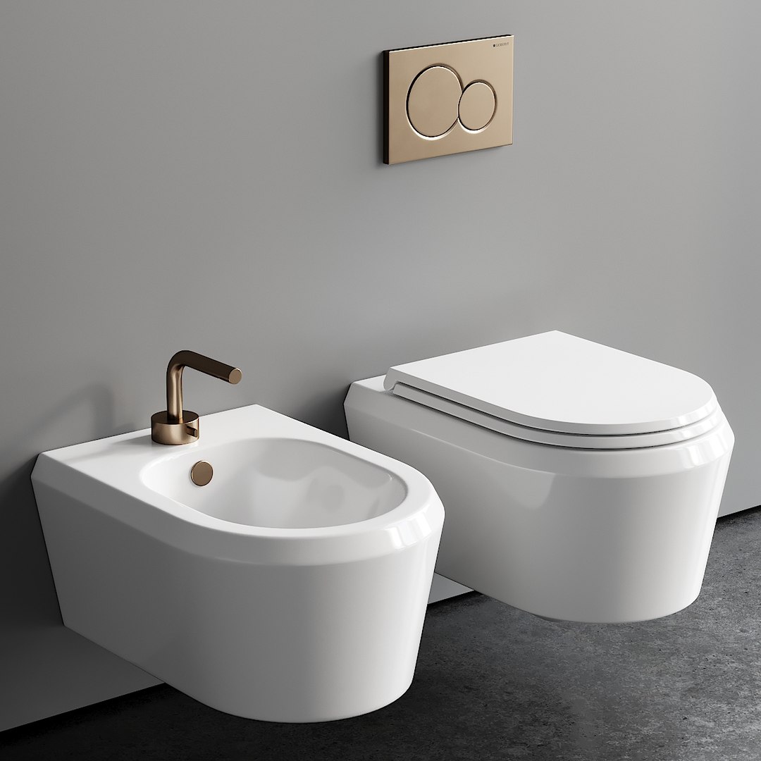 GSG Ceramic Design Cruise Wall-Hung WC Model - TurboSquid 1912742