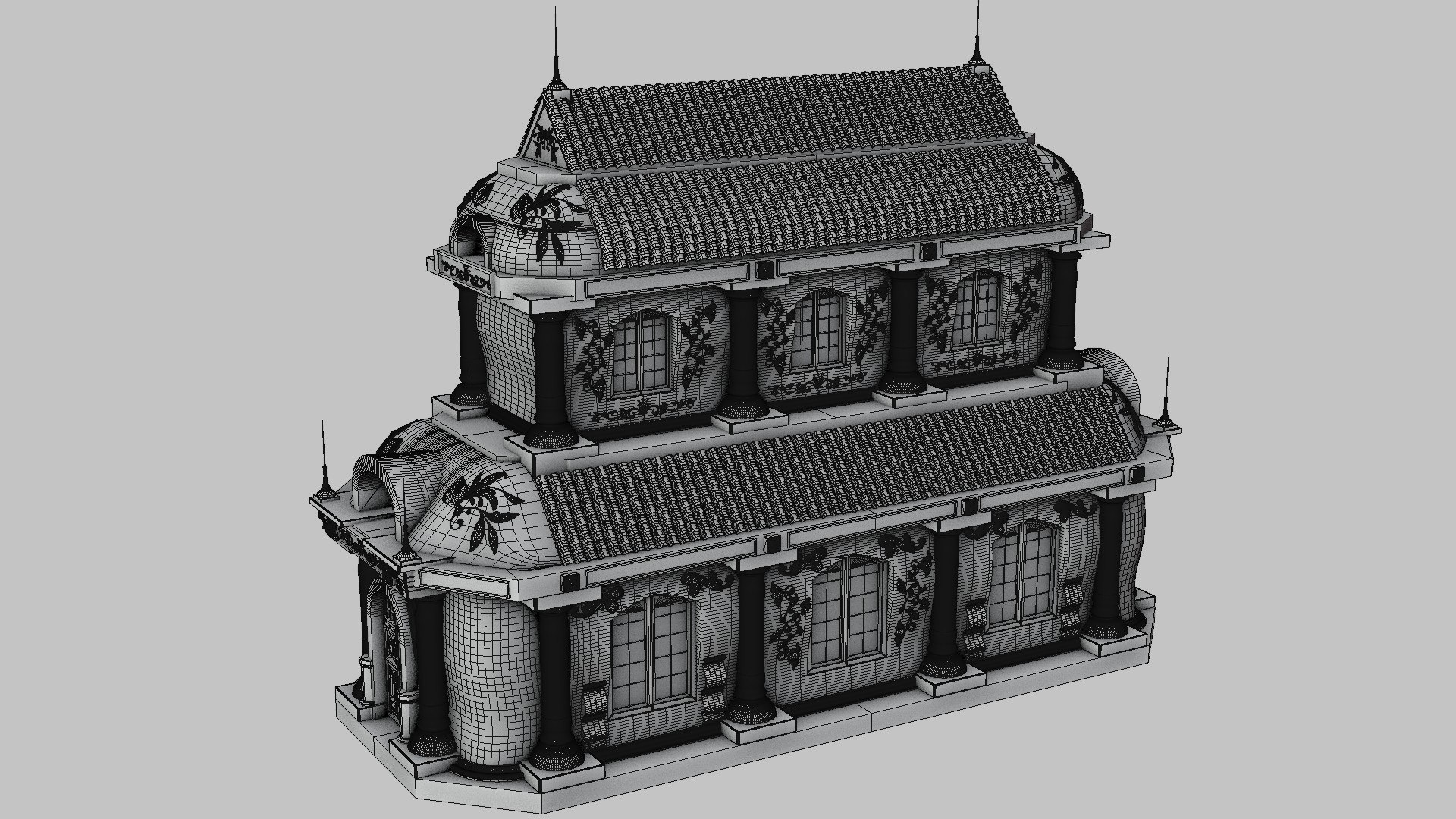 Baroque House 1 0 3D Model - TurboSquid 1434496