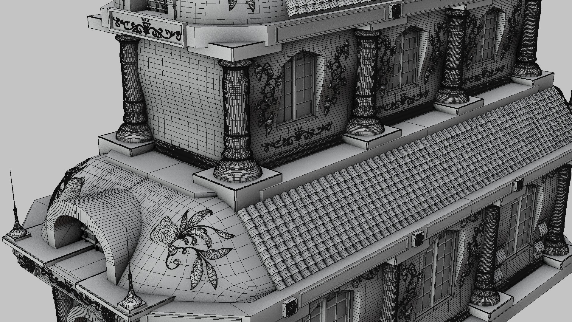 Baroque house 1 0 3D model - TurboSquid 1434496