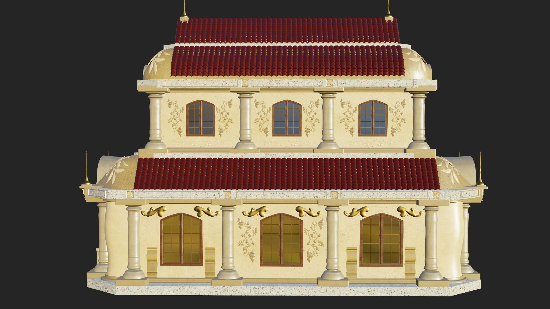 Baroque House 1 0 3D Model - TurboSquid 1434496