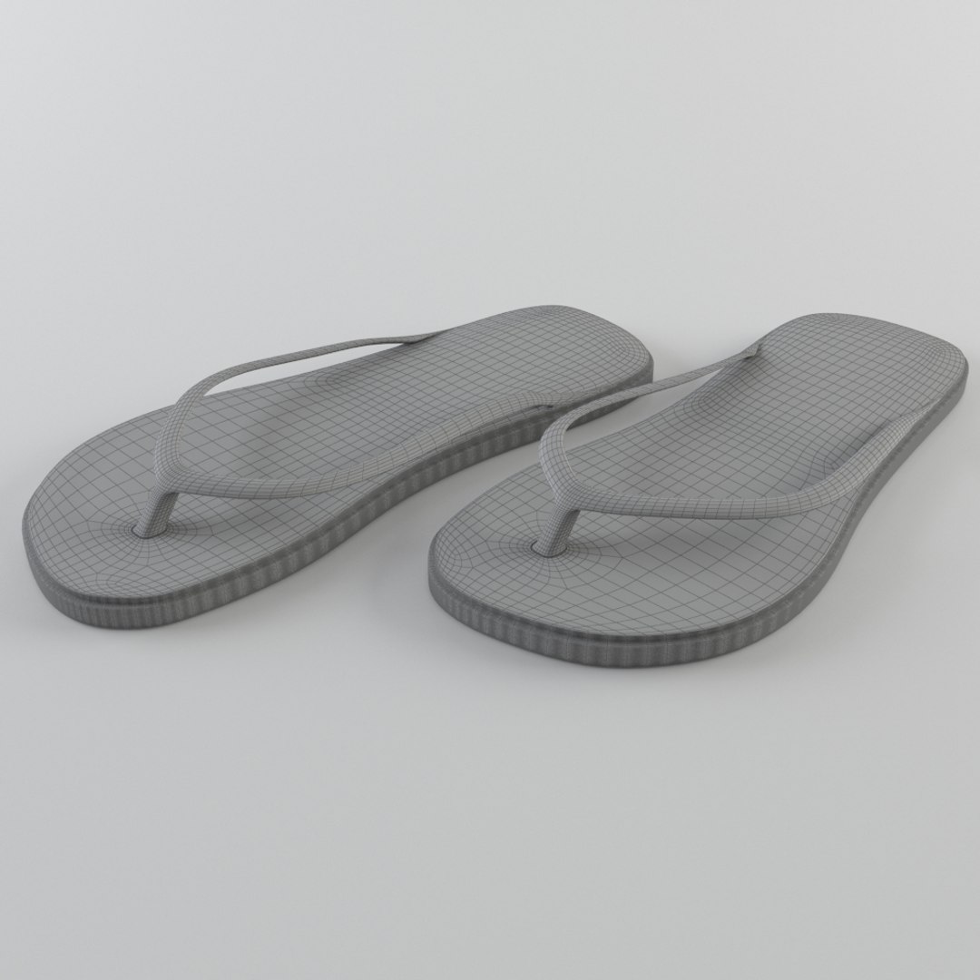 3d Slippers Model