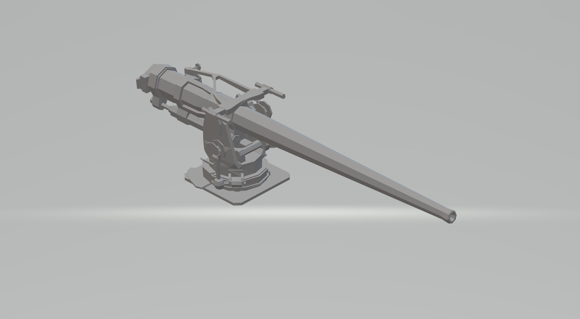 3D 5 Inch Deck Gun Model - TurboSquid 1432481