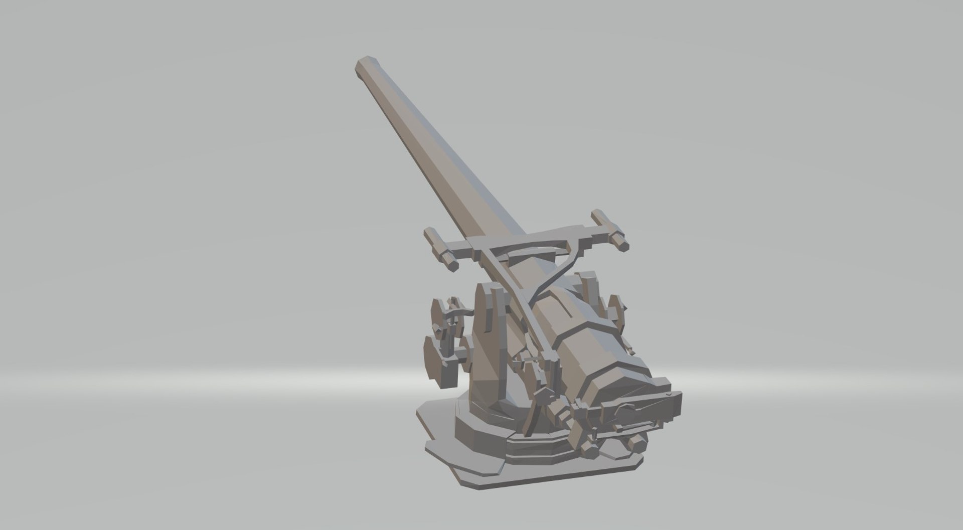 3D 5 Inch Deck Gun Model - TurboSquid 1432481
