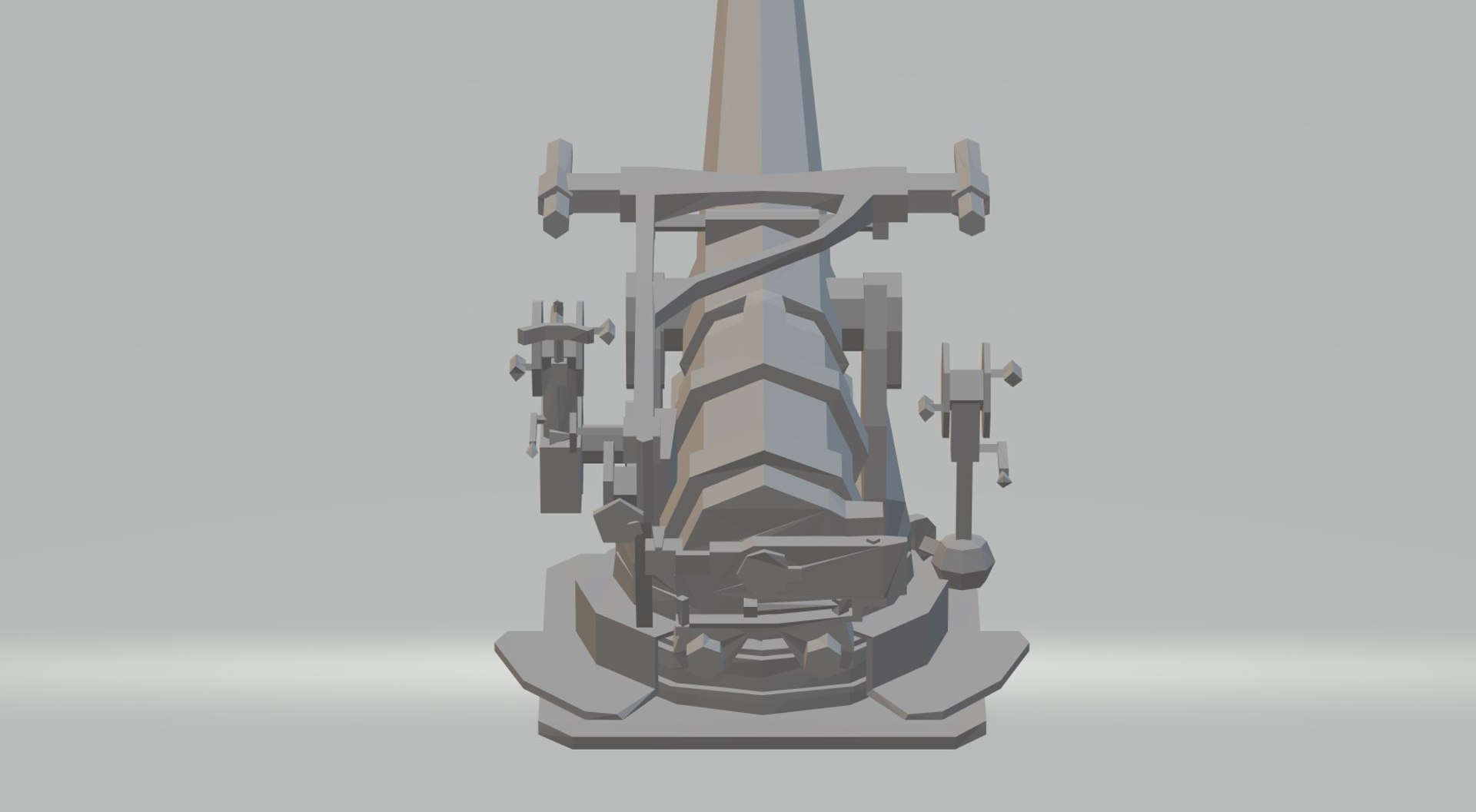 3D 5 Inch Deck Gun Model - TurboSquid 1432481