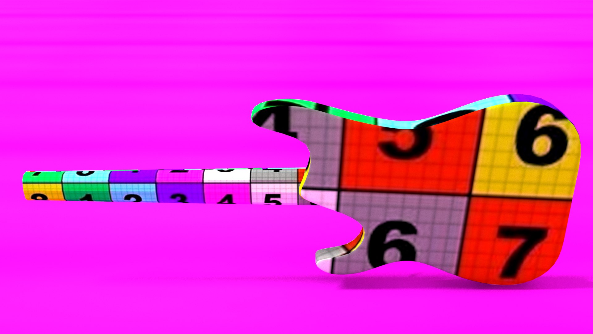 Laos Headless Guitar Model - TurboSquid 2509555