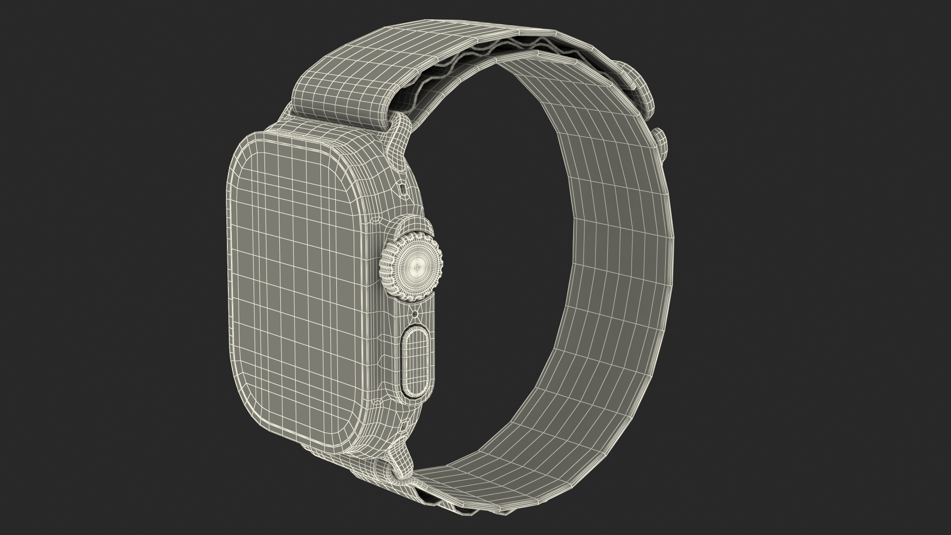 3D Apple Watch Ultra Alpine Loop Green - TurboSquid 1984136
