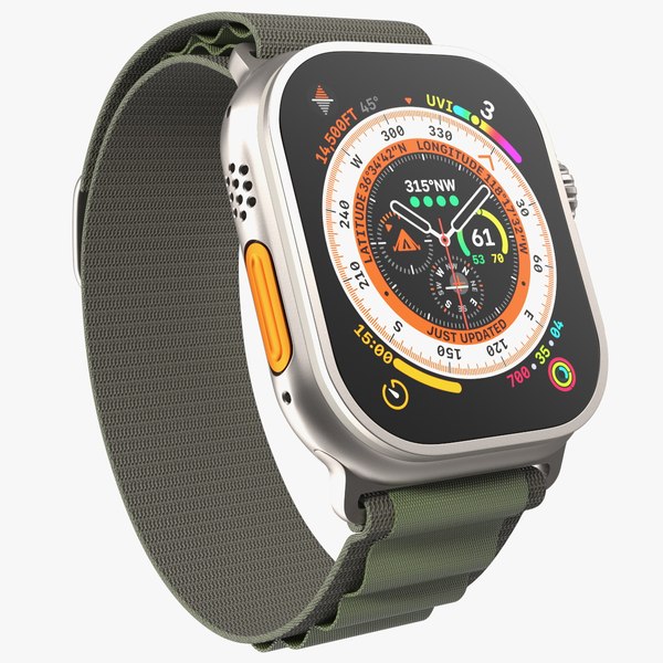 Apple Watch Ultra Alpine Loop Green 3D 모델 - TurboSquid 1984136