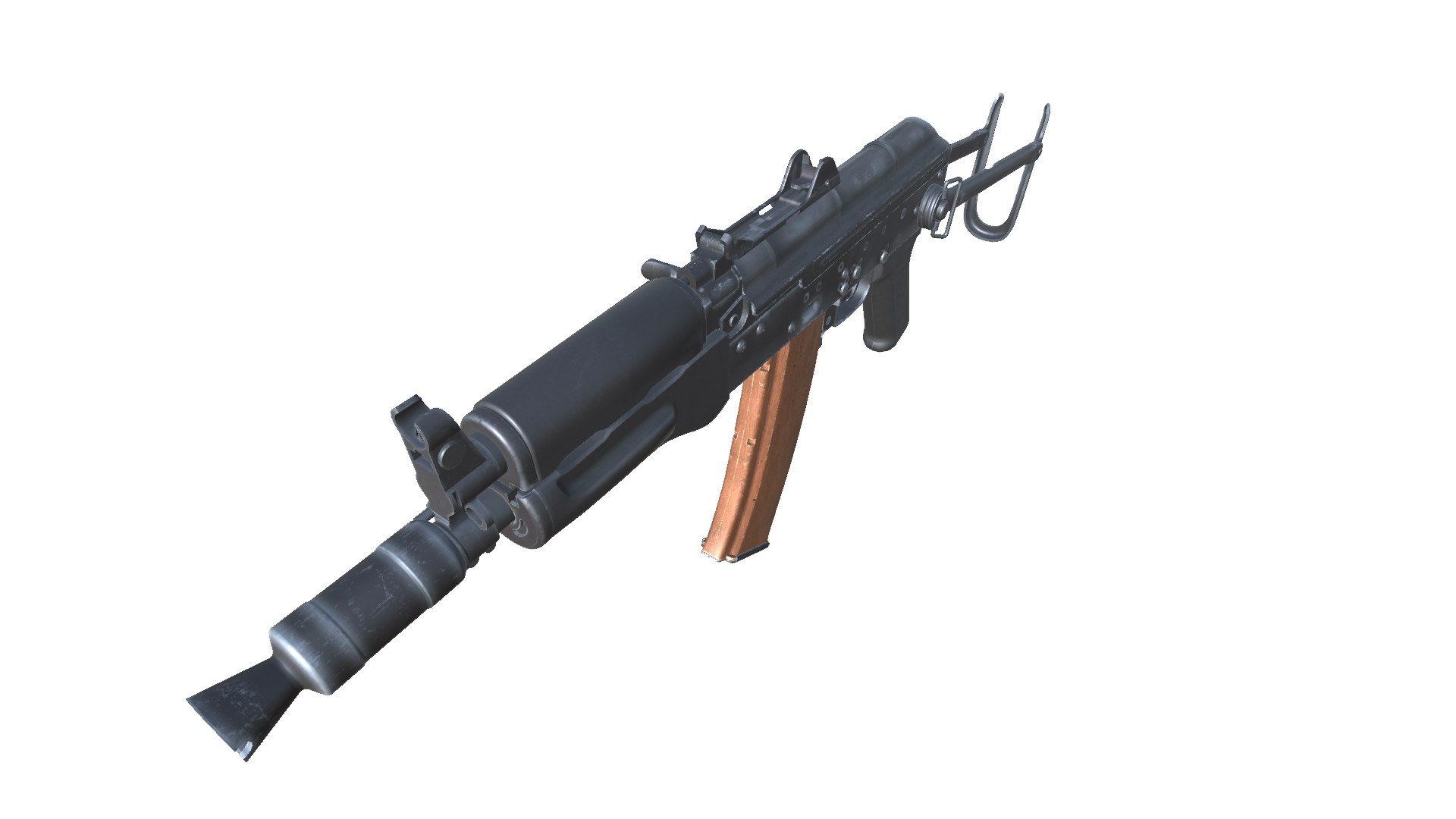 3D Model 19-aks-gun Model 3d Game Ready Model Low-poly 3D Model ...