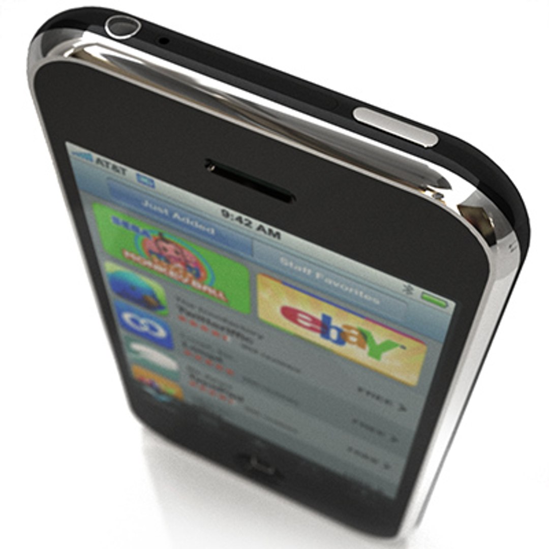Apple Iphone 3g Cellular Phone 3d Model