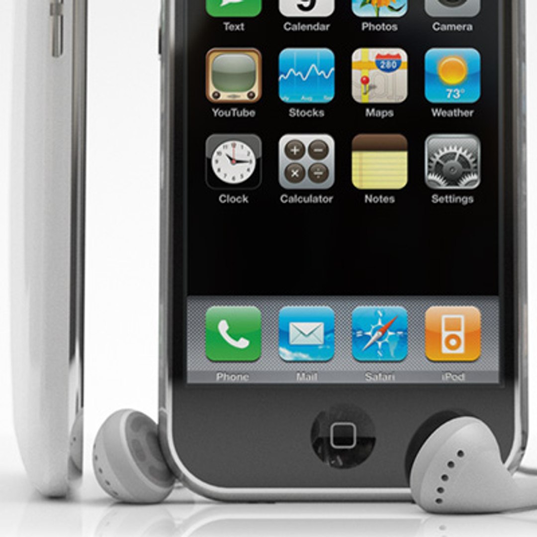 Apple Iphone 3g Cellular Phone 3d Model