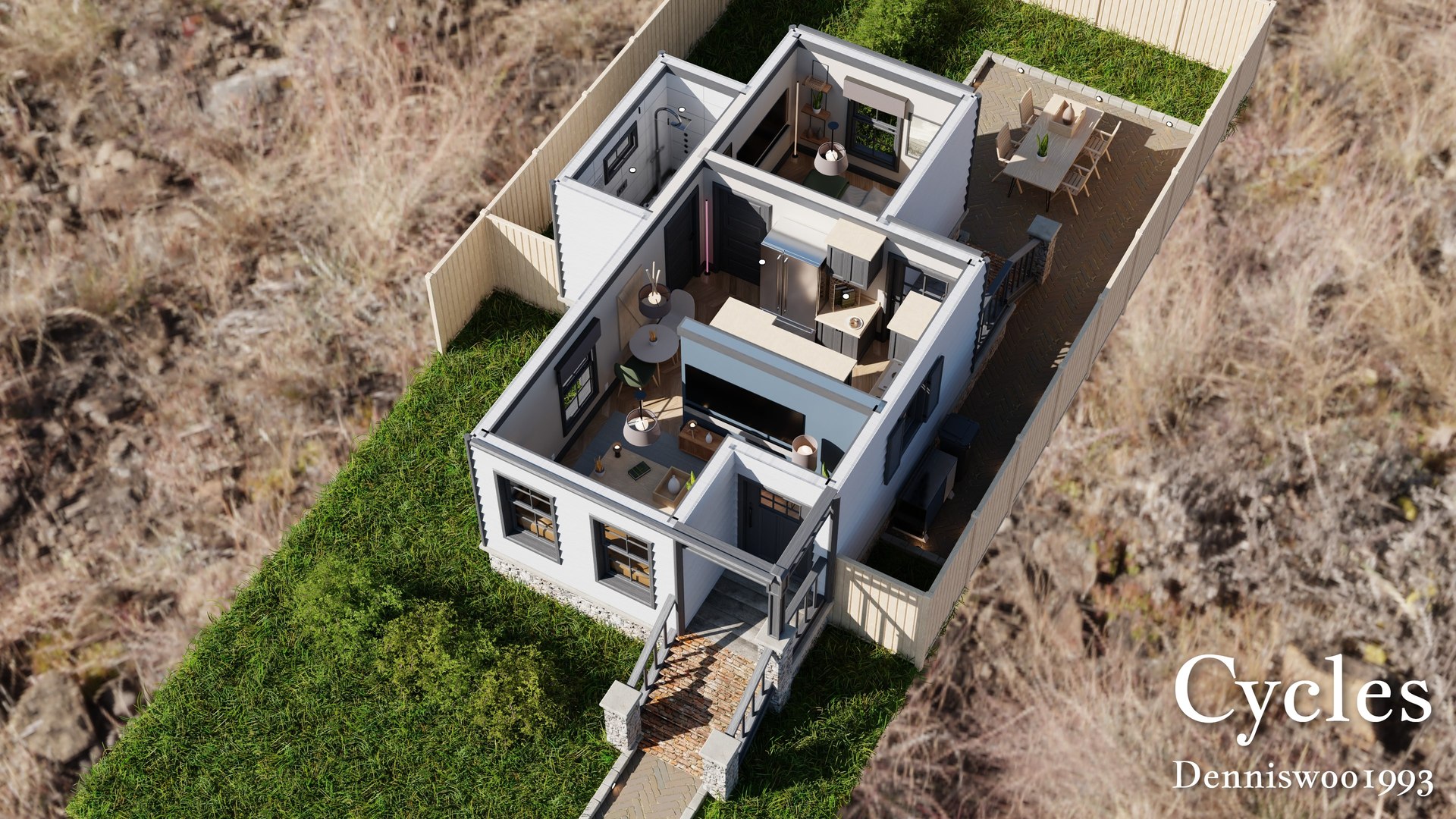 Modular Classic Style American House 1 3D - TurboSquid 2107514