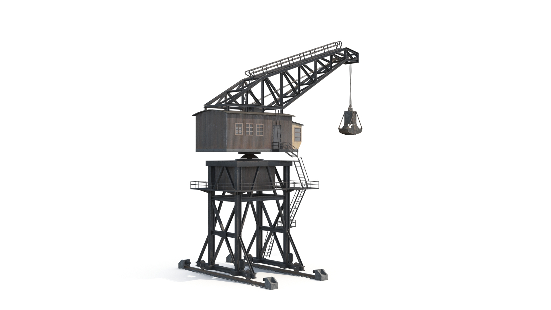 3D Dock Crane - TurboSquid 1487302
