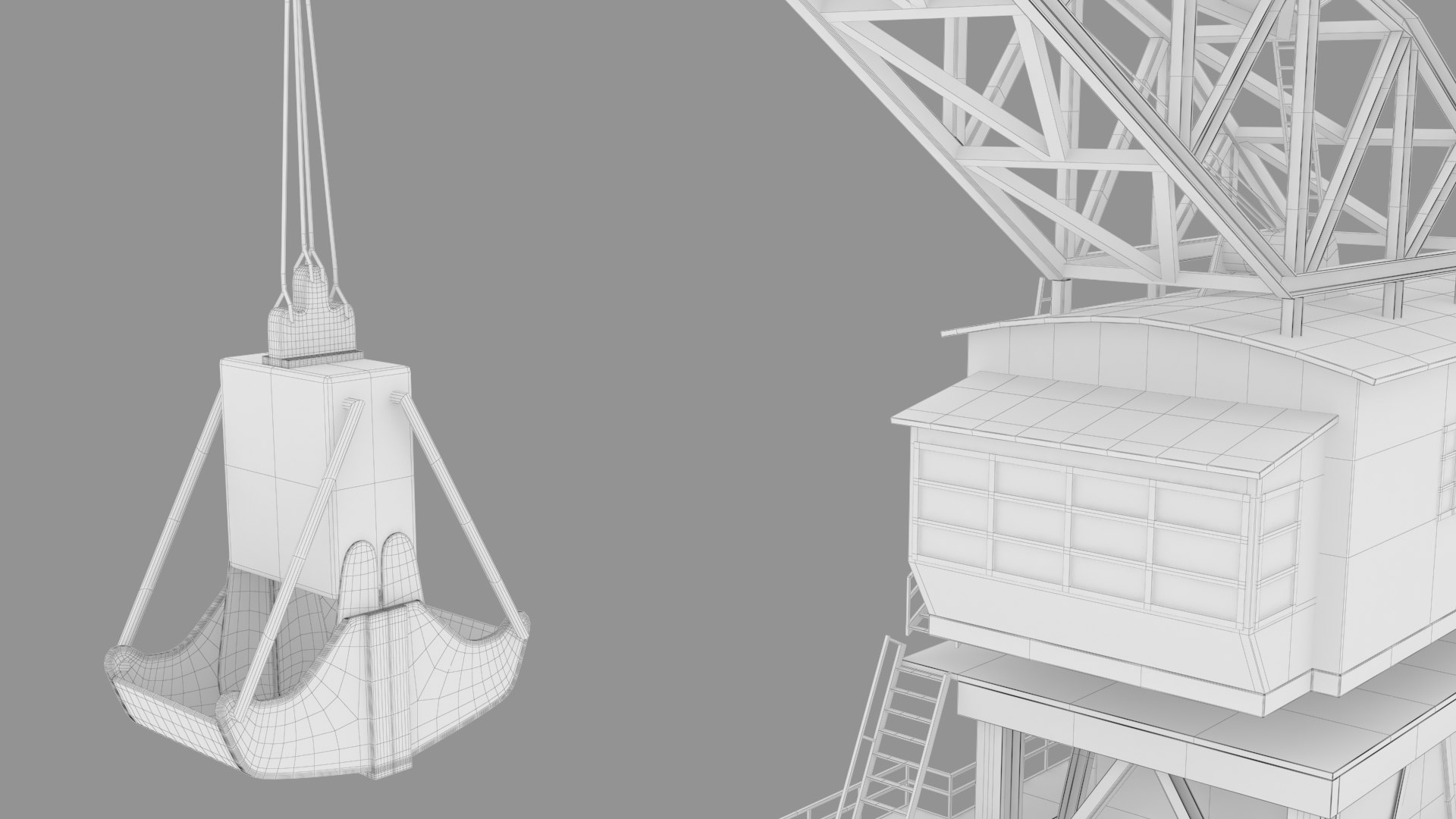 3D Dock Crane - TurboSquid 1487302