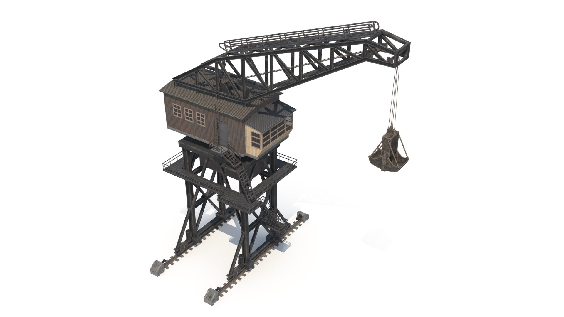 3D Dock Crane - TurboSquid 1487302