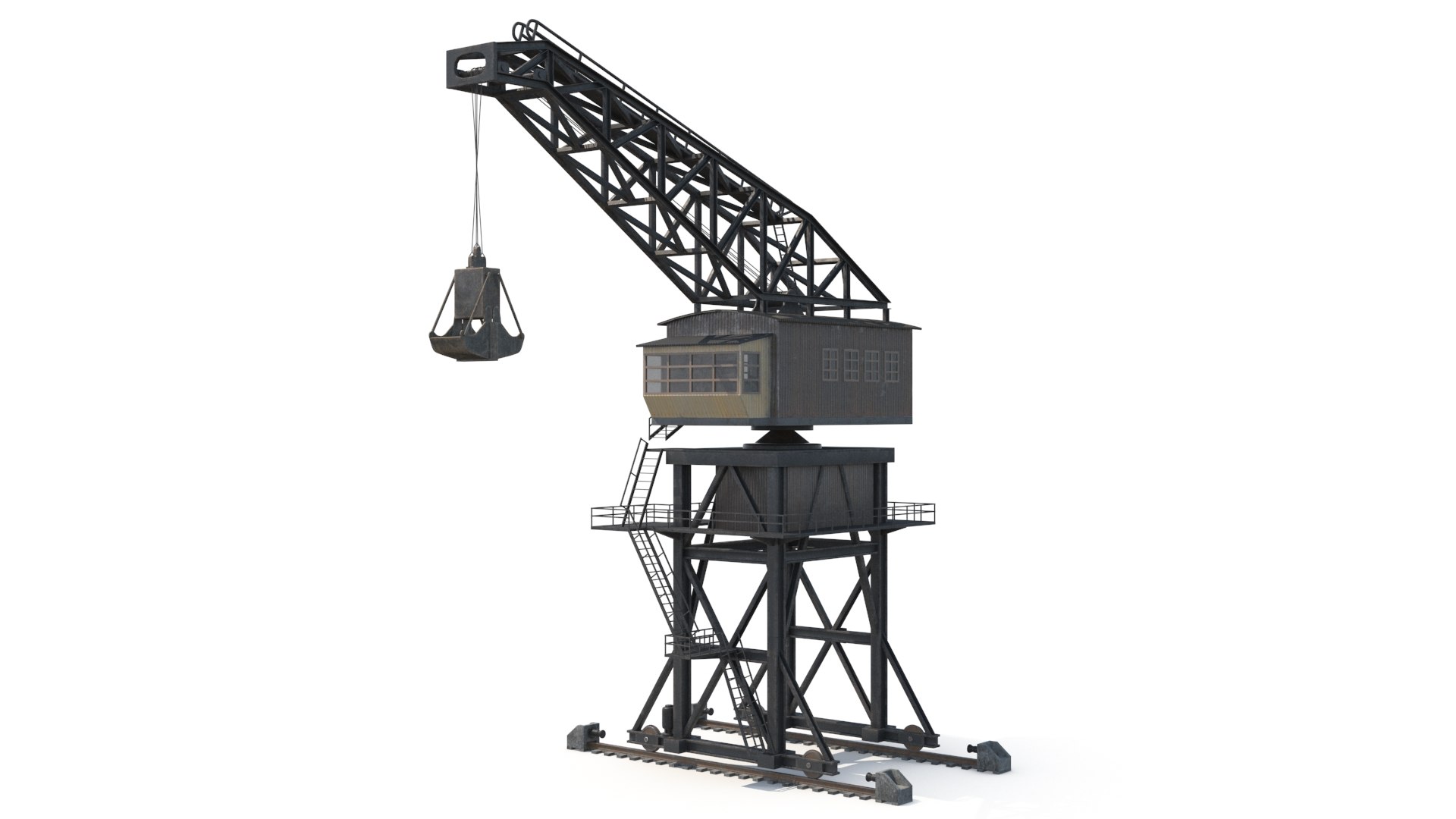 3D Dock Crane - TurboSquid 1487302