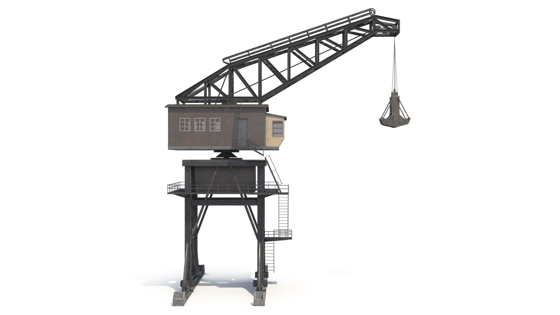 3D Dock Crane - TurboSquid 1487302