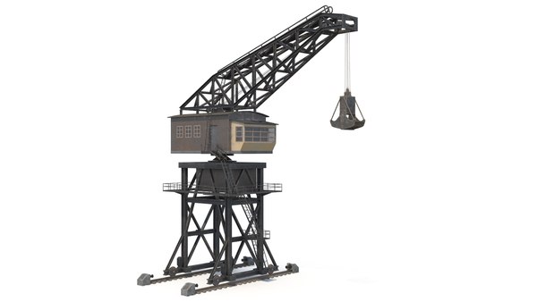 3D dock crane - TurboSquid 1487302
