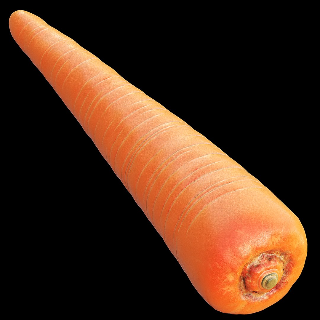3D Realistic Carrot - TurboSquid 1230067