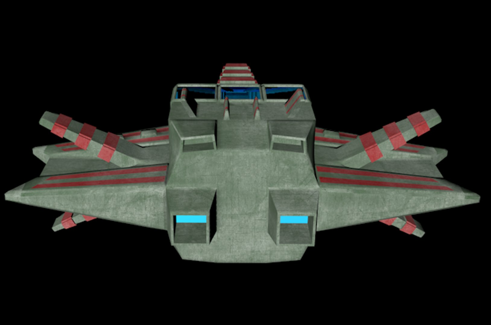 Free Space Fighter 3d Model