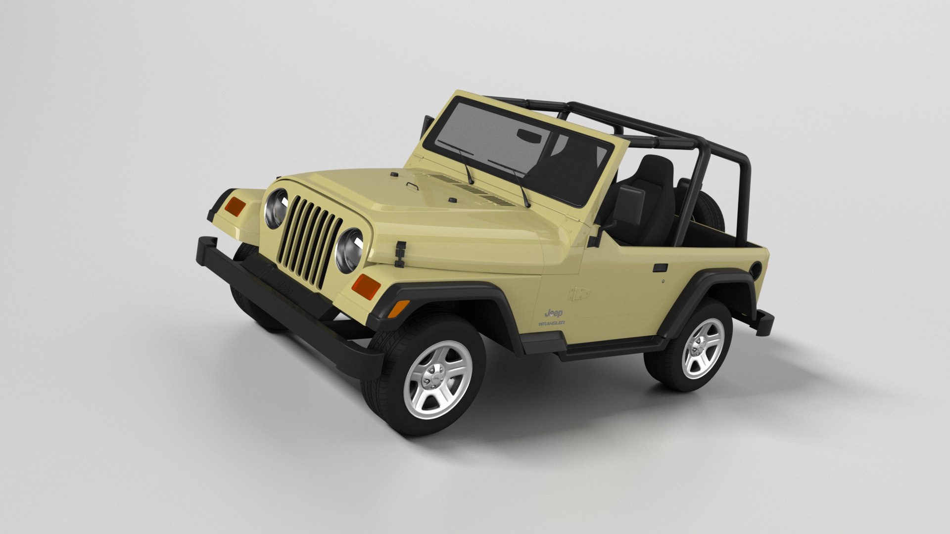Jeep Wrangler TJ 3D Model - TurboSquid 2346530