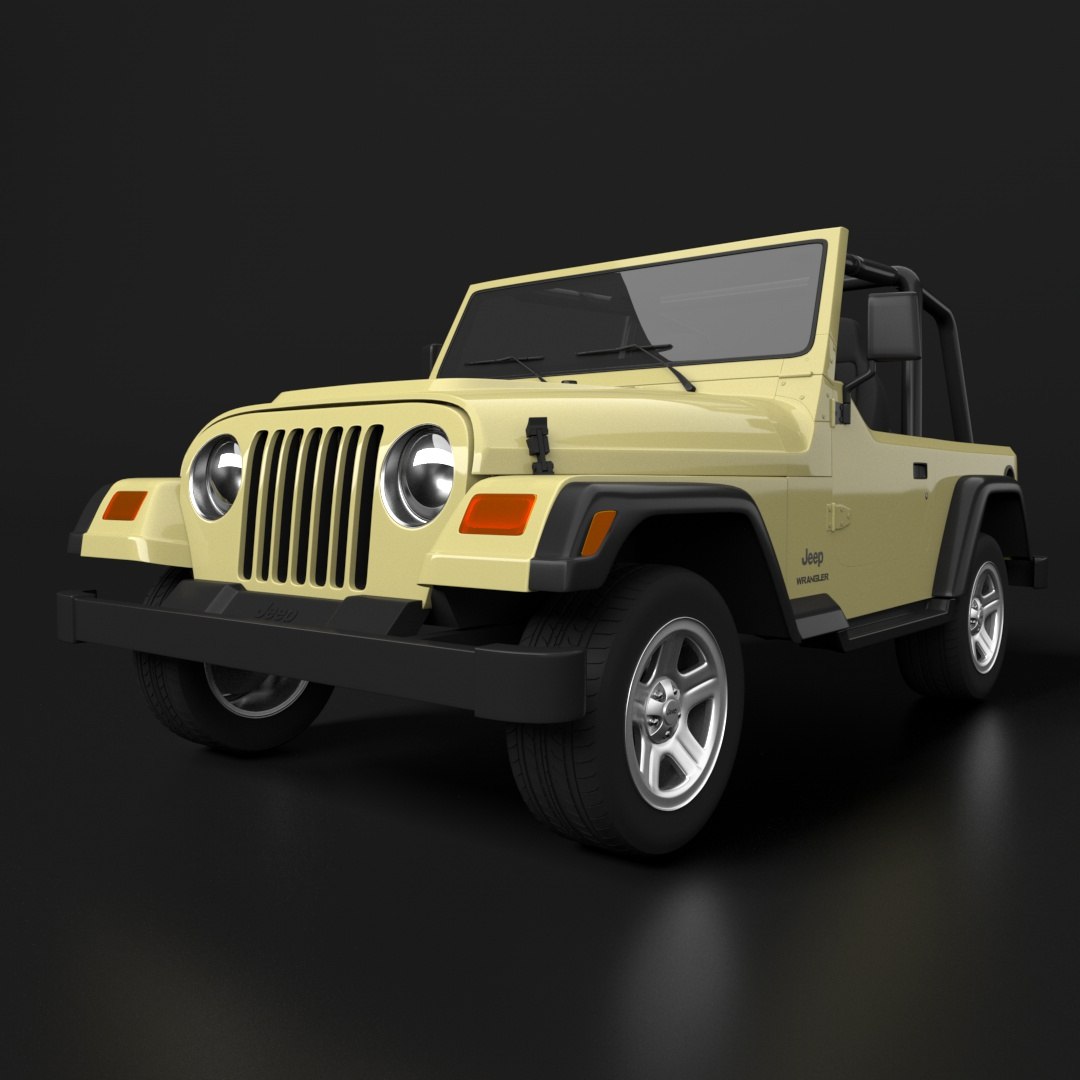Jeep Wrangler TJ 3D Model - TurboSquid 2346530