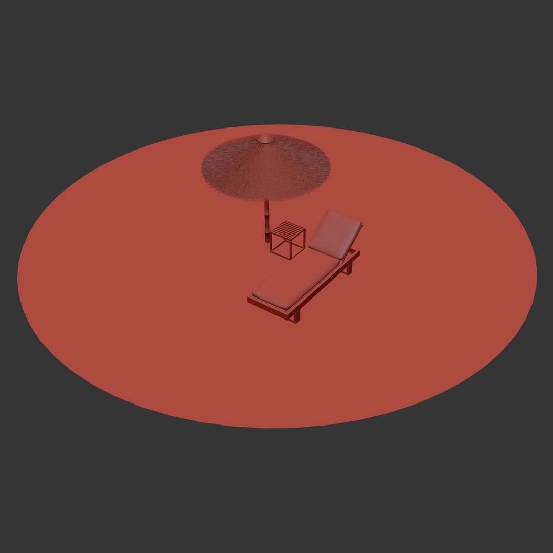 3D Model Beach Set - TurboSquid 1888488