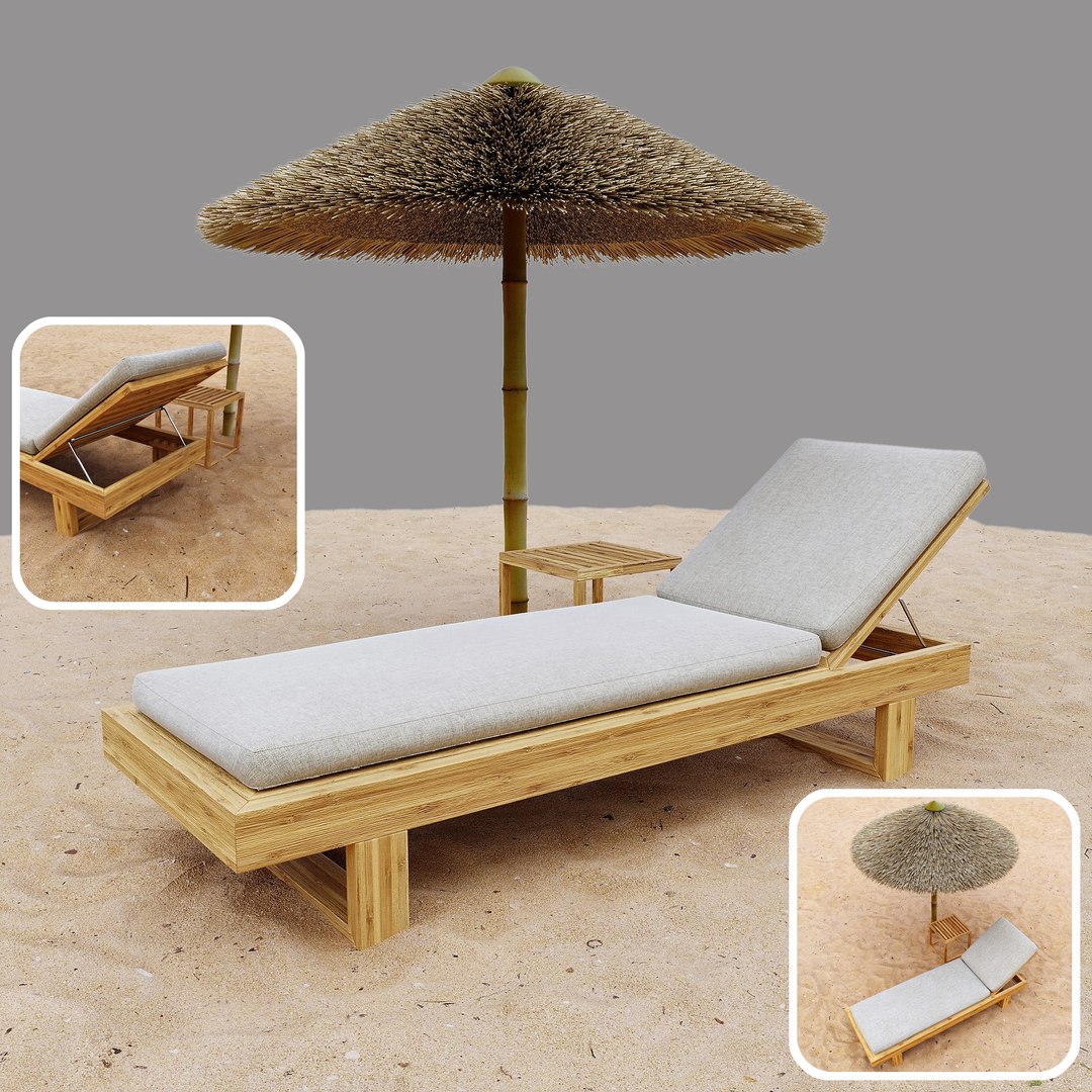 3D Model Beach Set - TurboSquid 1888488