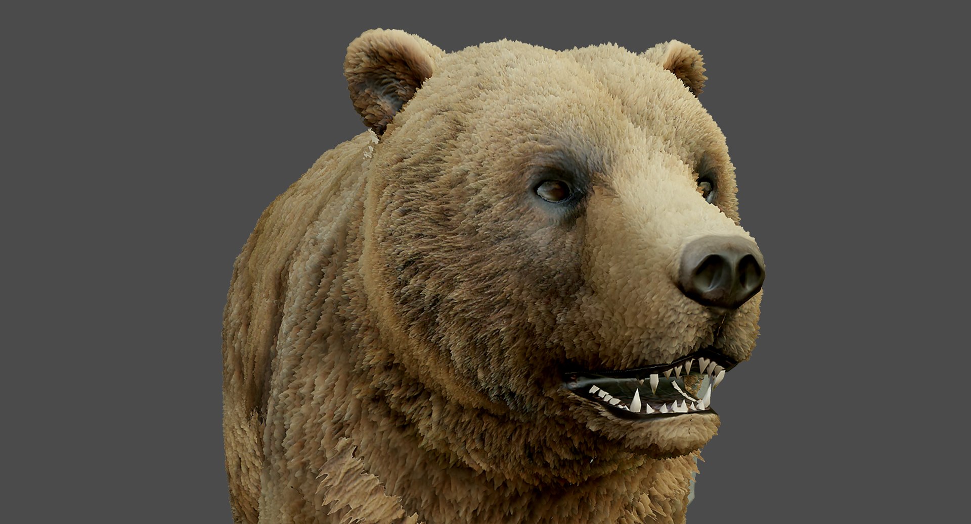 Low-poly Bear 3d Max
