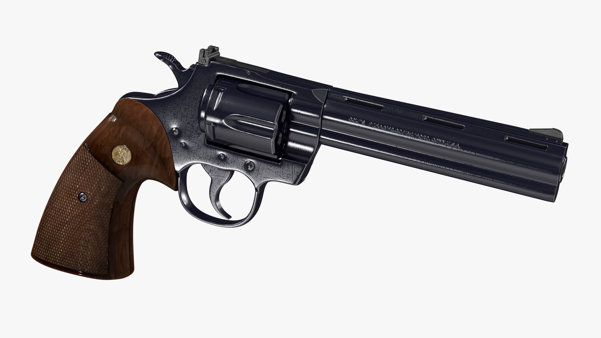 3D Hard Gun Case By Pelican With Colt Style Revolver - TurboSquid 2396186