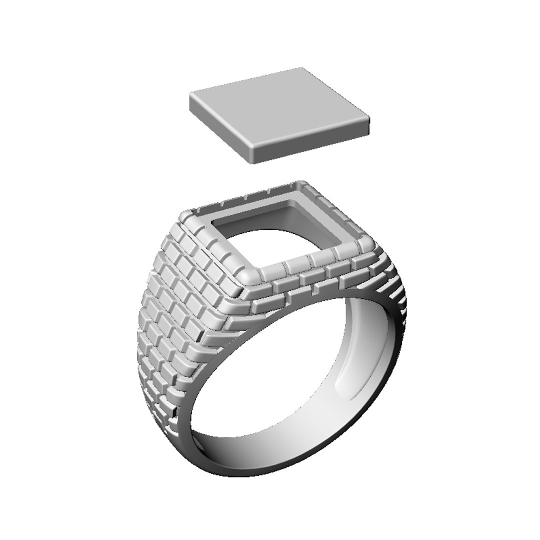 Stylish Ring Brick Model - TurboSquid 1566025