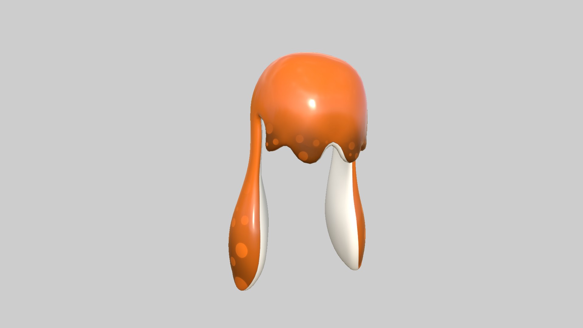 Inkling Hair 07 Orange - Splatoon Character Design Model - TurboSquid ...