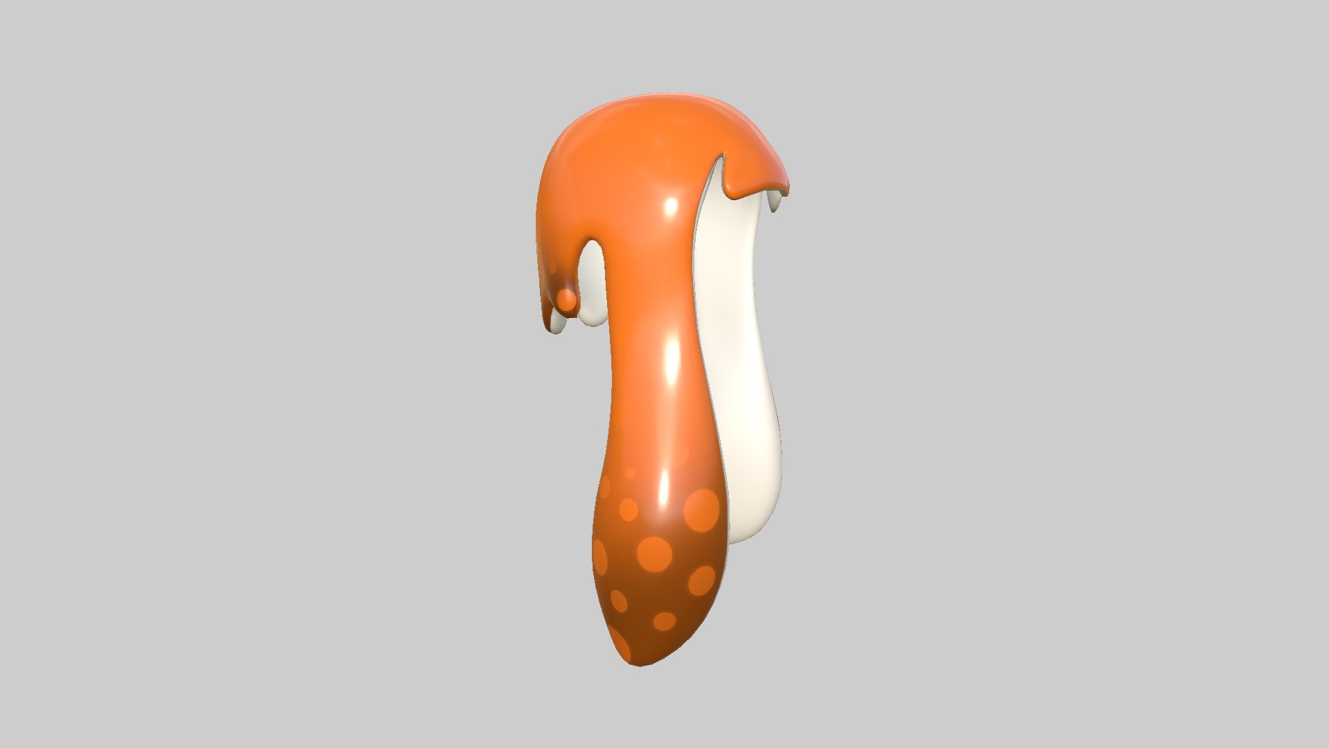 Inkling Hair 07 Orange - Splatoon Character Design Model - TurboSquid ...