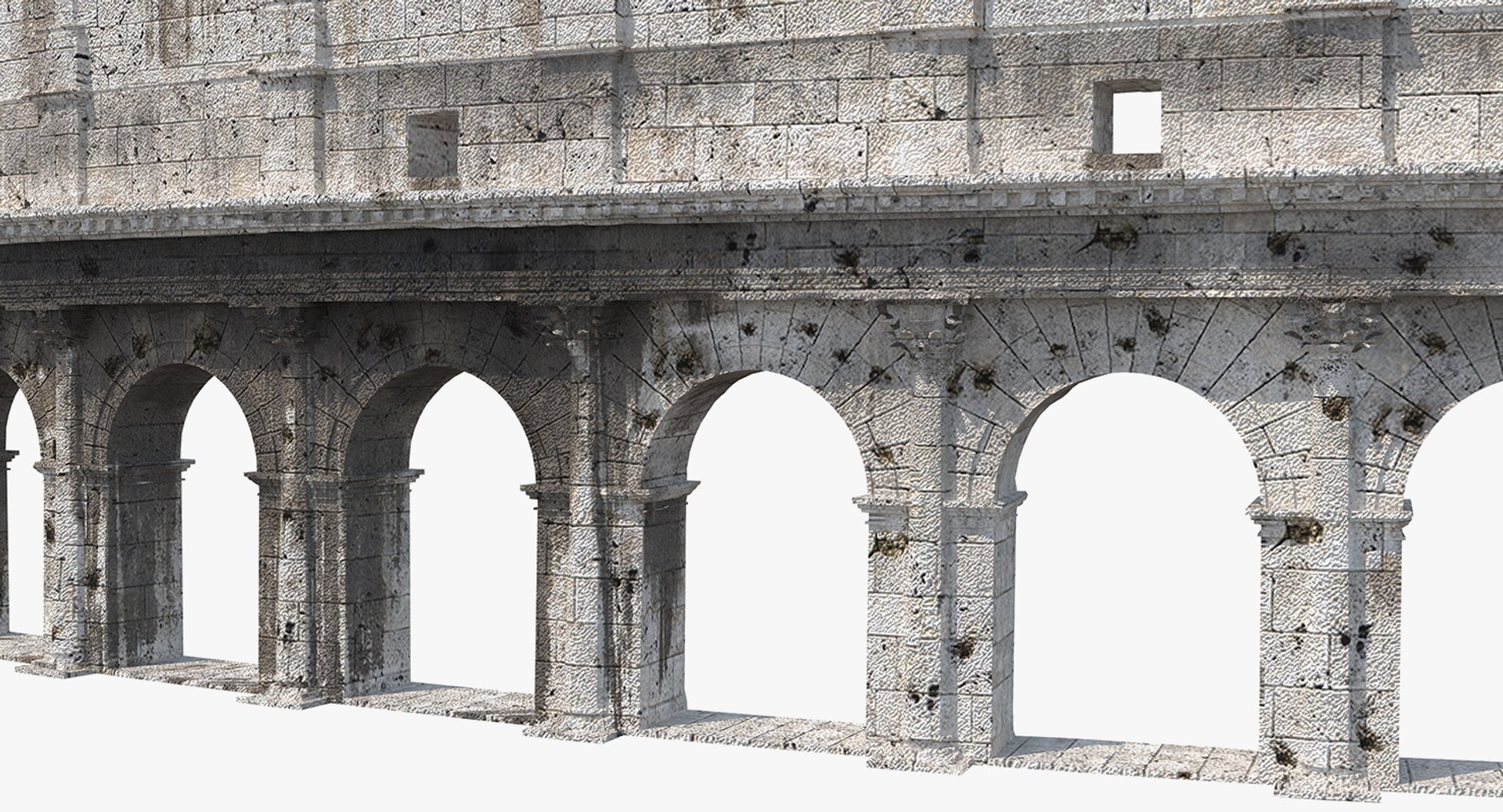 Ancient wall arches 3D - TurboSquid 1358196