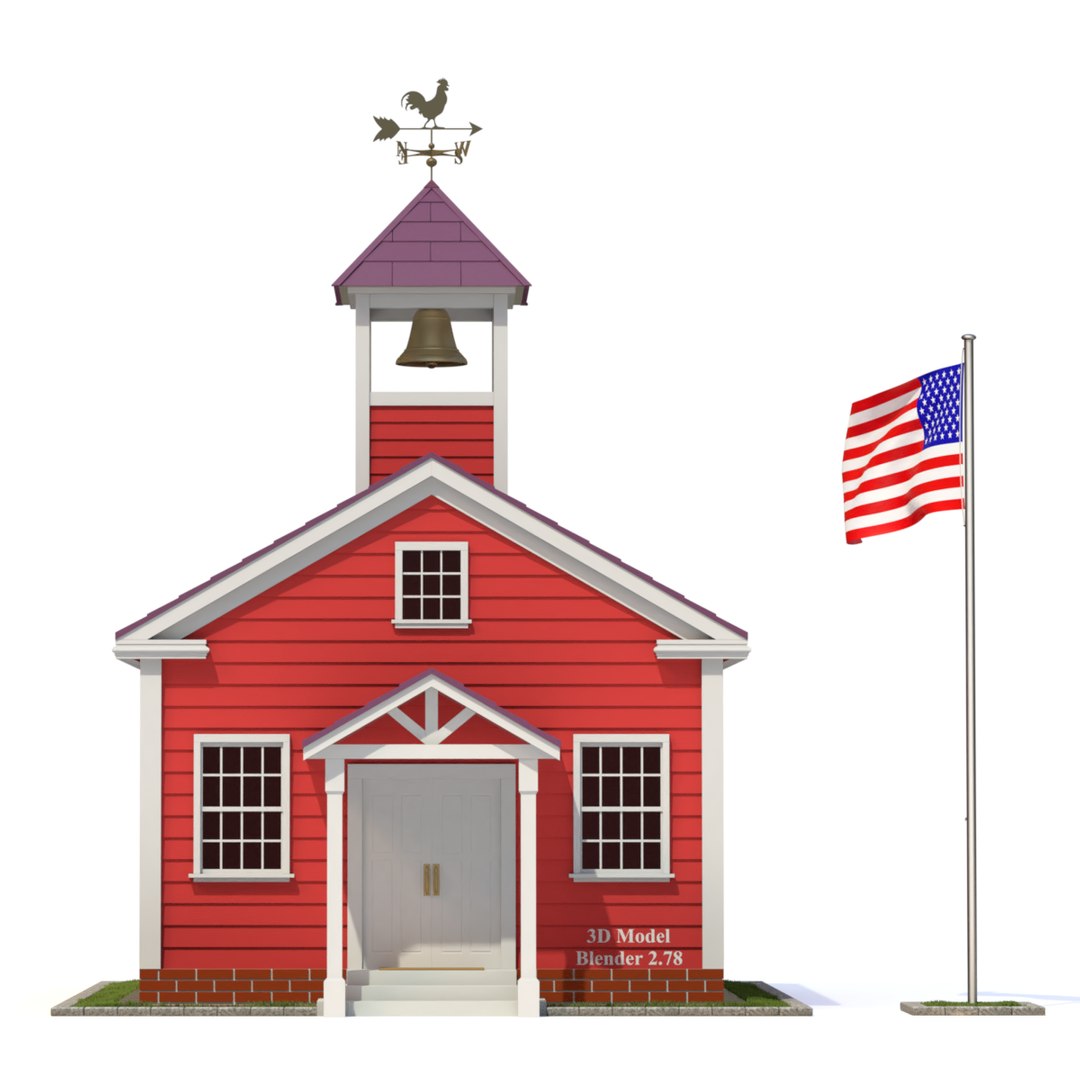 3D House School Model - TurboSquid 1234728