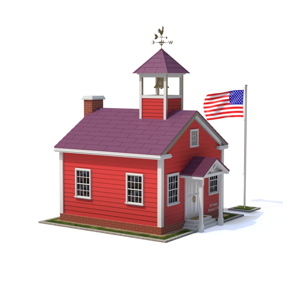 3D house school model - TurboSquid 1234728