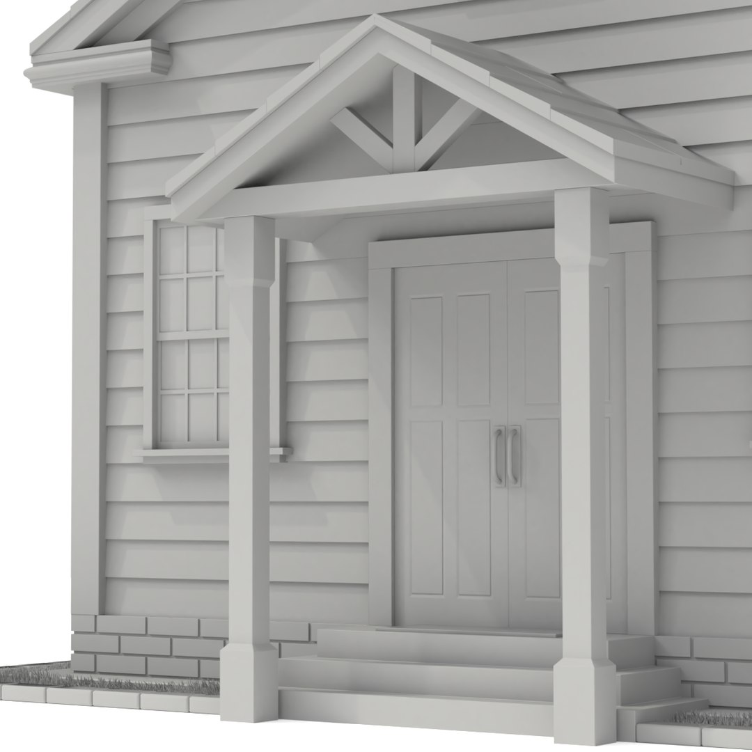 3D house school model - TurboSquid 1234728