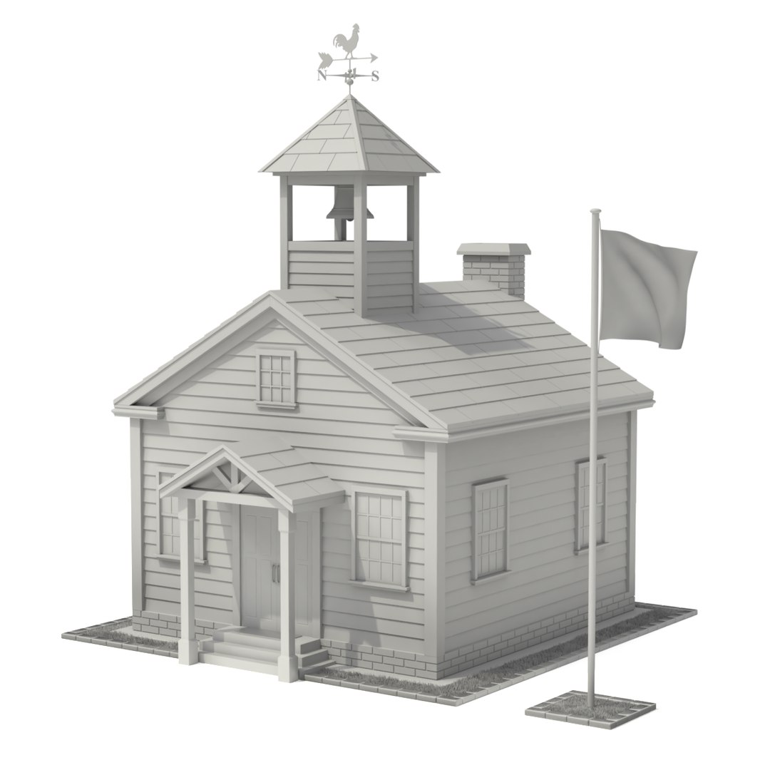 3D house school model - TurboSquid 1234728